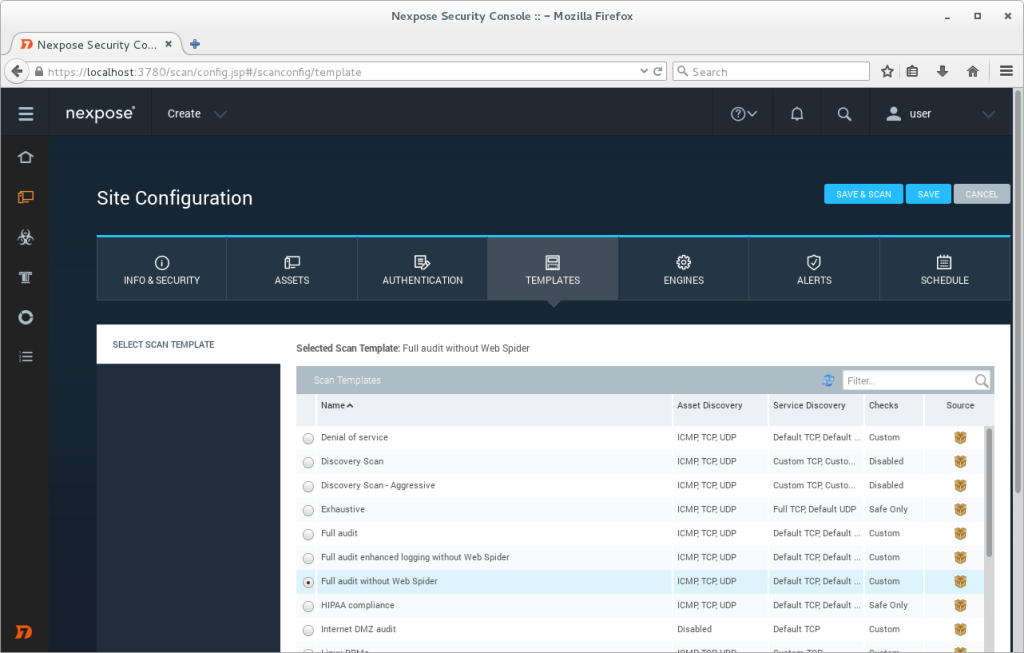 Testing Rapid7 Nexpose CE vulnerability scanner | Alexander V. Leonov