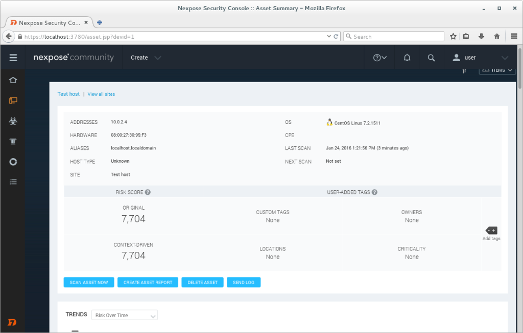 Testing Rapid7 Nexpose CE vulnerability scanner | Alexander V. Leonov