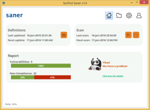Testing Secpod Saner Personal vulnerability scanner | Alexander V. Leonov