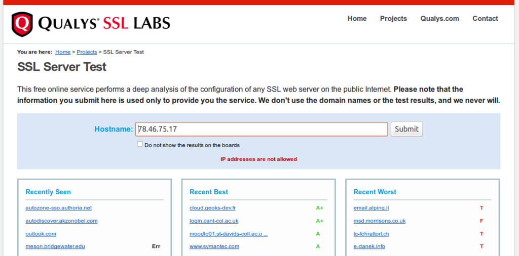 High-Tech Bridge service and API for SSL/TLS server testing | Alexander ...