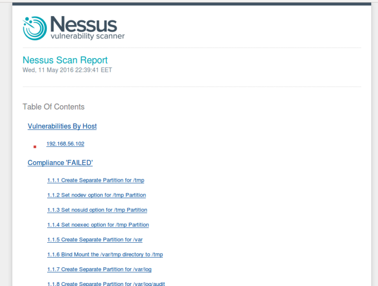 Tenable Nessus: registration, installation, scanning and reporting ...