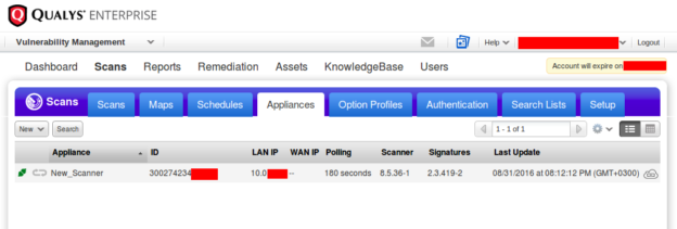 Using Qualys Virtual Scanner Appliance | Alexander V. Leonov