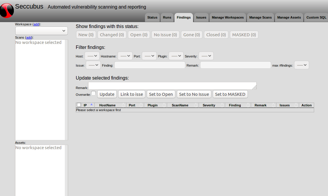 Seccubus installation and GUI overview | Alexander V. Leonov