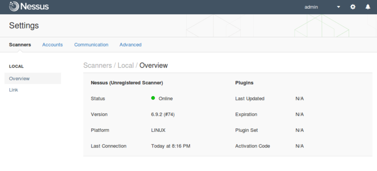 Installing Nessus for SecurityCenter on laptop | Alexander V. Leonov