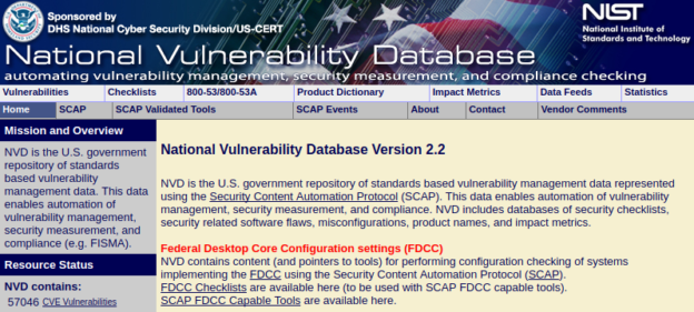 New National Vulnerability Database visualizations and feeds ...