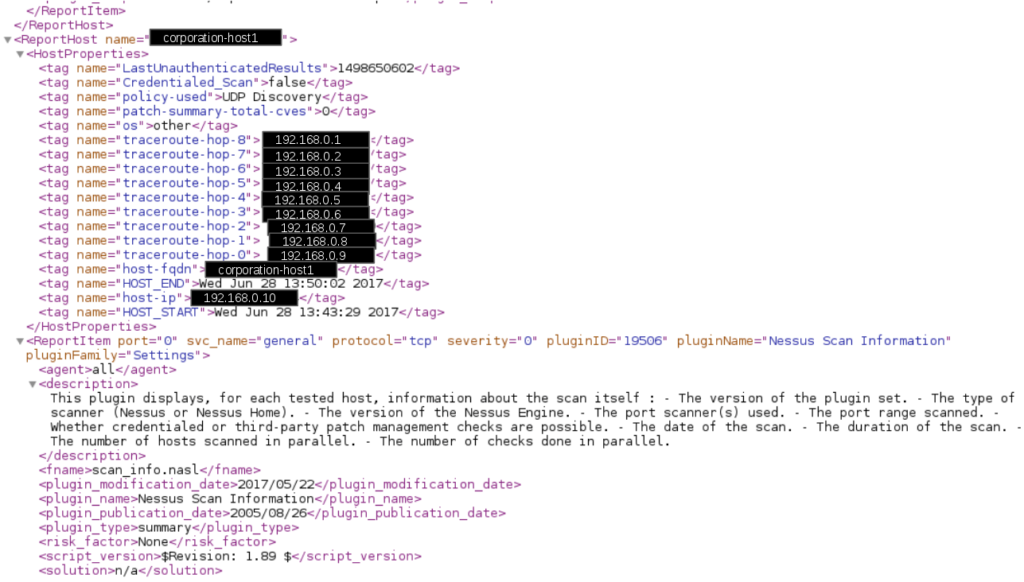 Masking Vulnerability Scan reports | Alexander V. Leonov