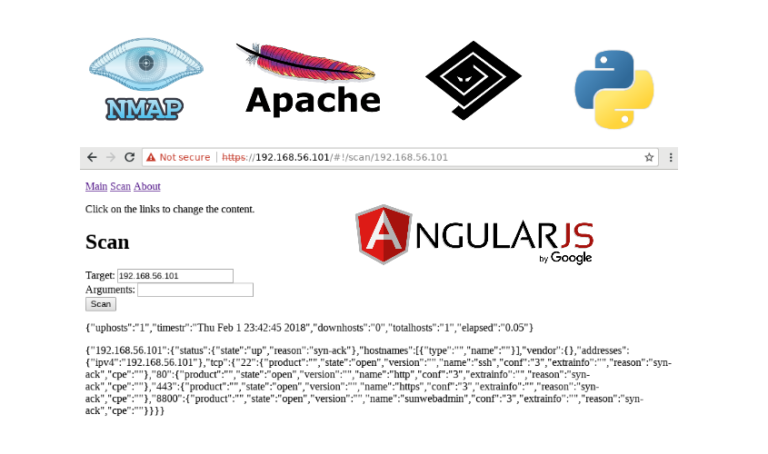 Making simple Nmap SPA web GUI with Apache, AngularJS and Python ...
