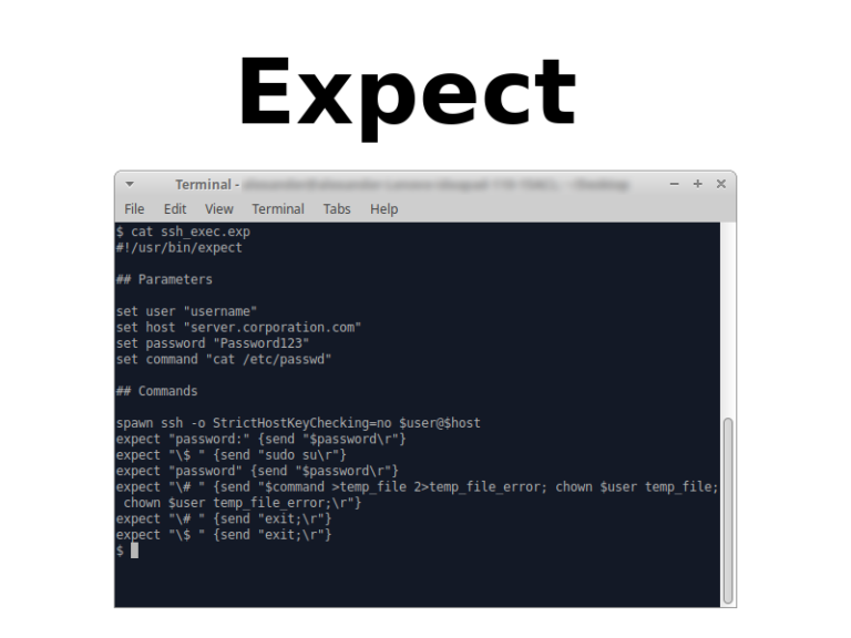 Making Expect scripts for SSH Authentication and Privilege Elevation | Alexander V. Leonov