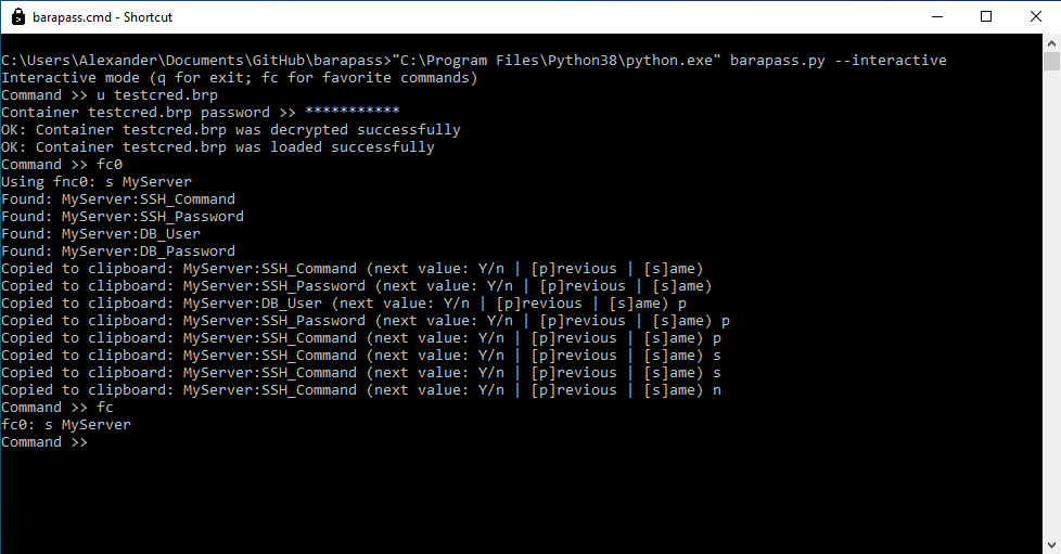 GitHub - leonov-av/barapass: Simple console password manager