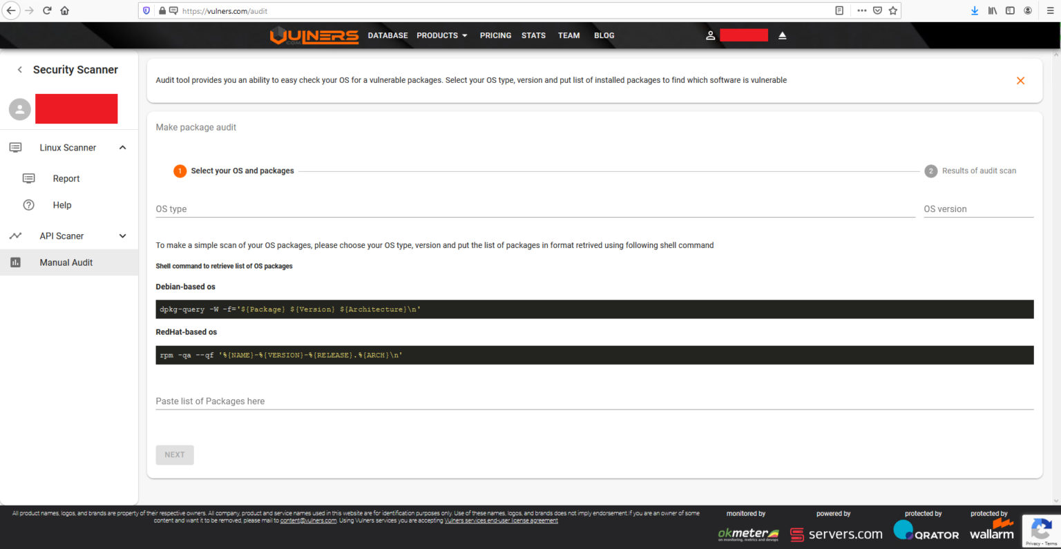 Vulners Linux Audit API for Host Vulnerability Detection: Manual Auditing, Python Scripting and ...